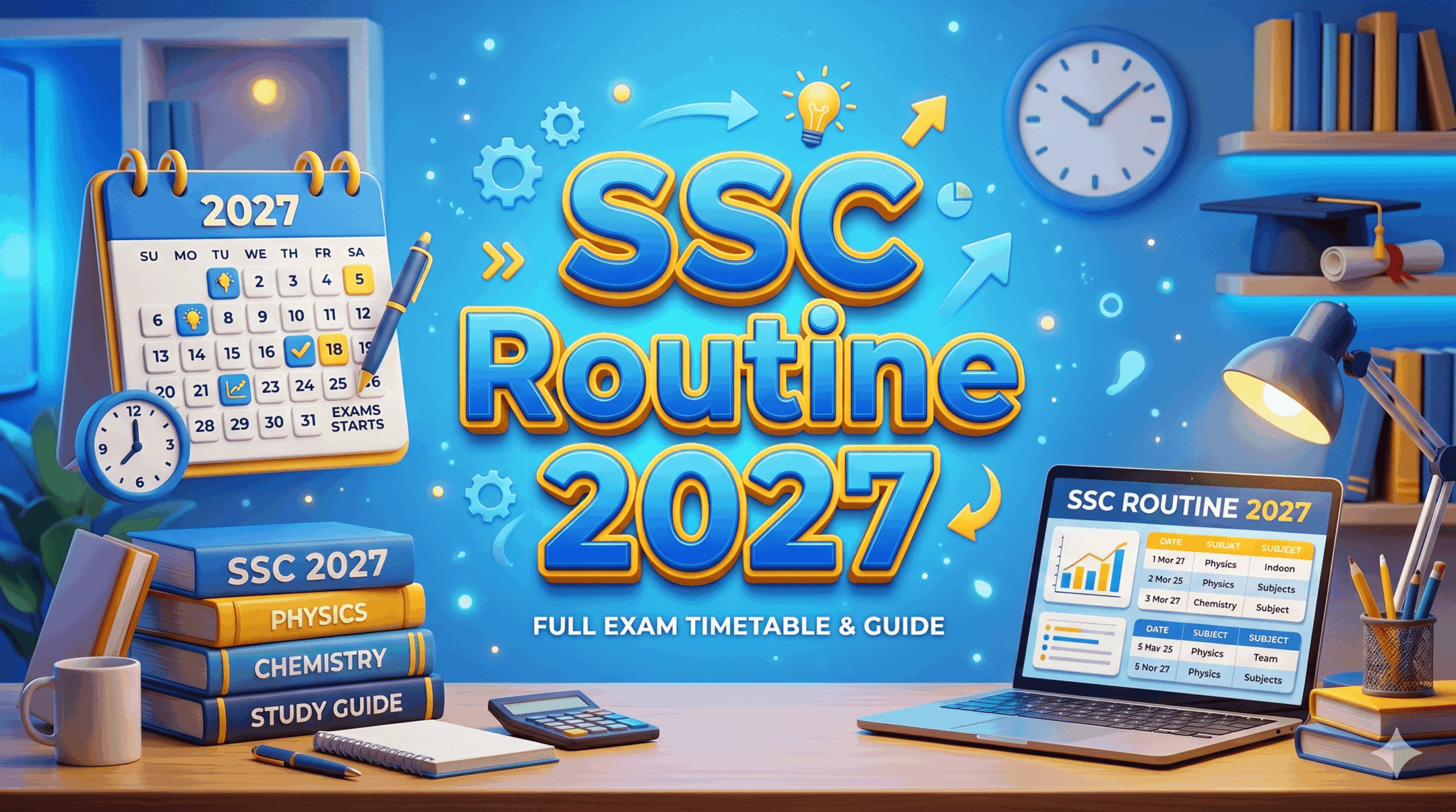 SSC Routine 2027 | এসএসসি রুটিন ২০২৭ - NCTB Books 2026